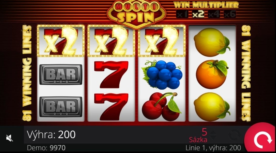 Automat Multi Spin online zdarma (Klikni a hraj) | 🍀 Vyhraj.cz