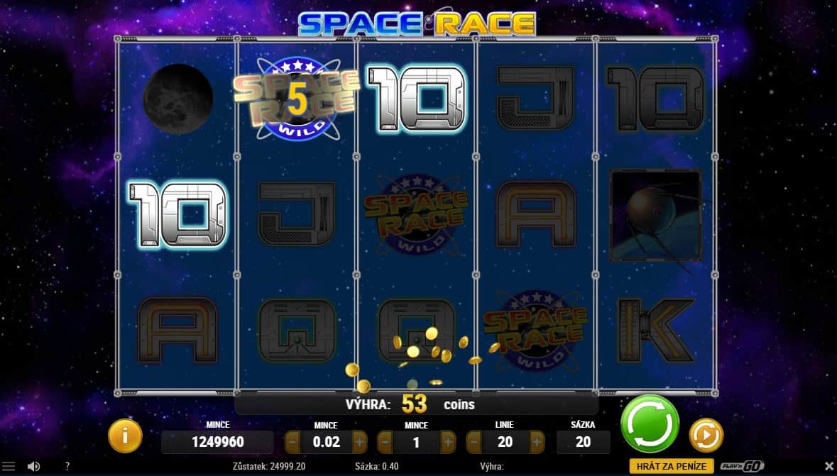 Automat Space Race online zdarma (Klikni a hraj) | 🍀 Vyhraj.cz