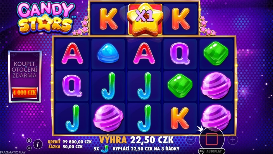 Automat Candy Stars online zdarma (Klikni a hraj) | 🍀 Vyhraj.cz