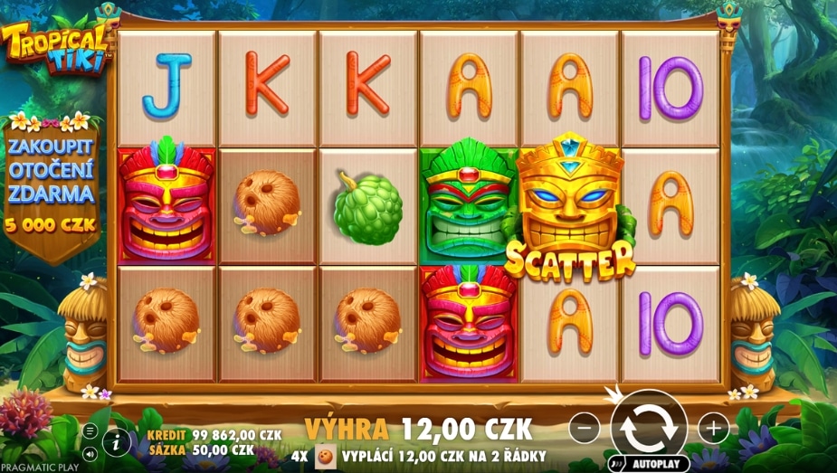 Automat Tropical Tiki online zdarma (Klikni a hraj) | 🍀 Vyhraj.cz
