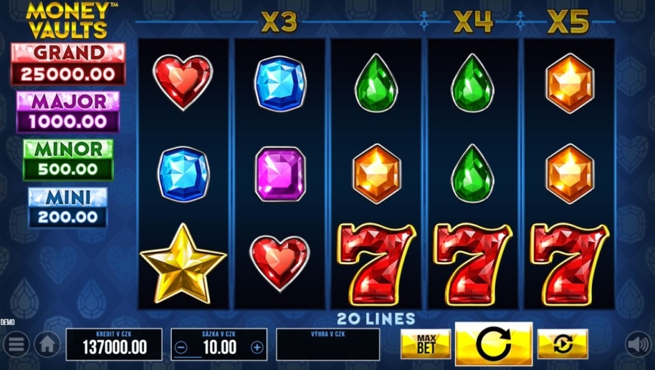 Automat Money Vaults online zdarma (Klikni a hraj) | 🍀 Vyhraj.cz
