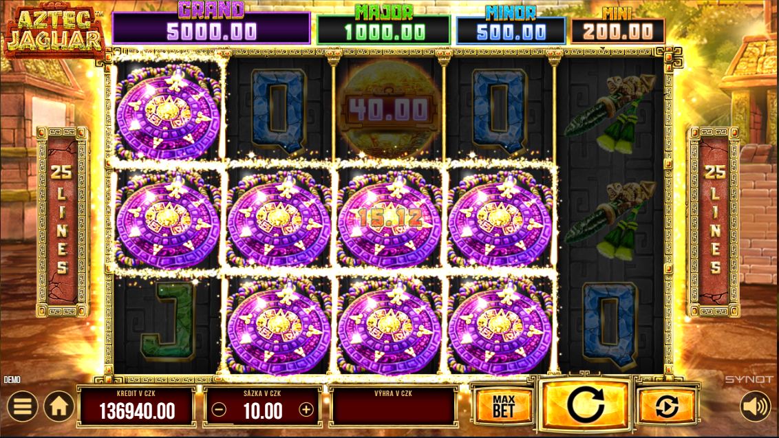 Automat Aztec Jaguar online zdarma (Klikni a hraj) | 🍀 Vyhraj.cz